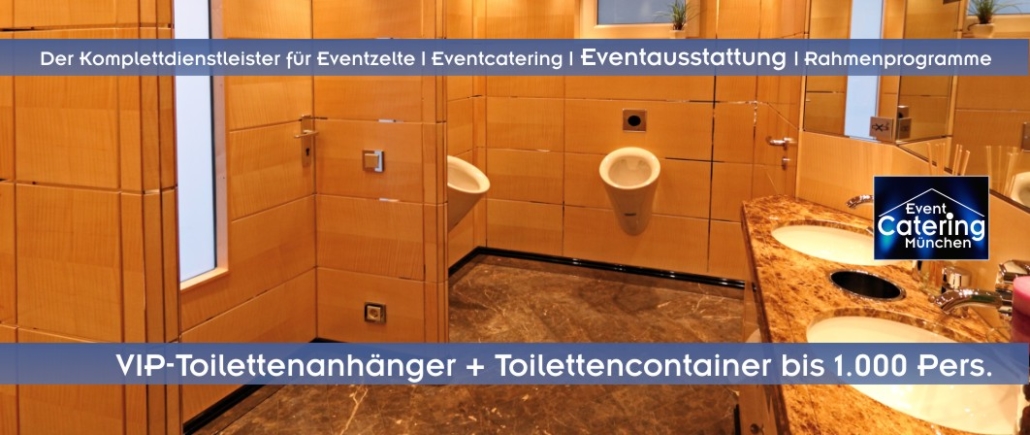 VIP Toilettenanhänger Toilettencontainer für Events mieten